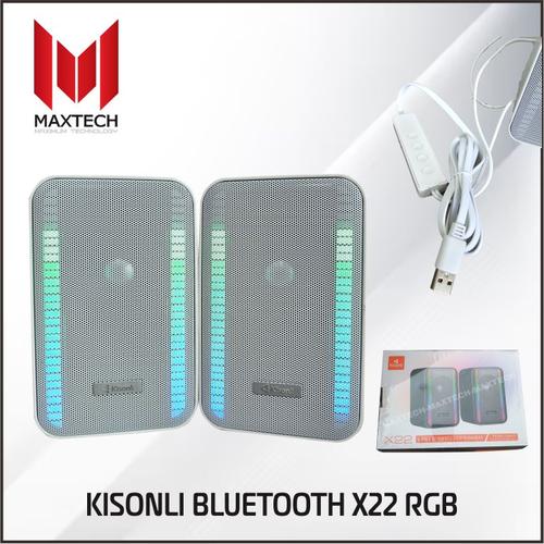 Promo Speaker KISONLI X22 Laptop / PC Gaming Super Bass Portable RGB Rhythm - Kota Medan ...