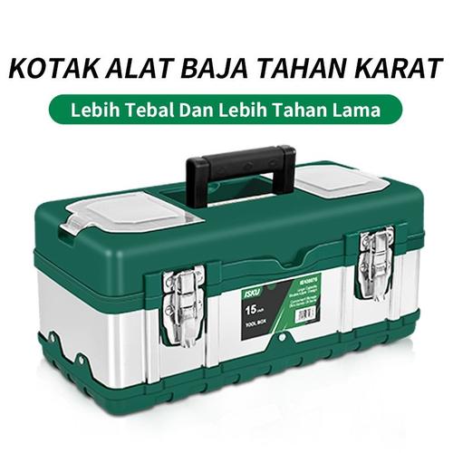 Jual Tool box Besar Besi tahan karat box alat perkakas 15-20inch - 15 ...