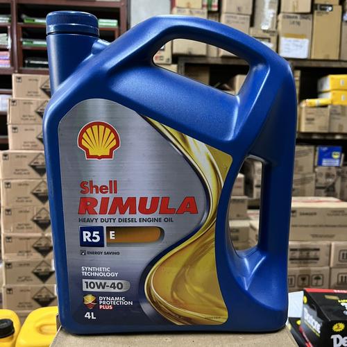 Jual Oli Mobil Diesel Shell RIMULA R5 E 10W-40 4 Liter Asli Original ...