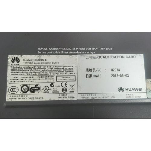 Jual Huawei Quidway S5300 Series S5328C-EI 24-Port Switch module XFP ...