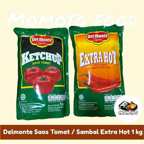 Jual Delmonte Saus Tomat / Saos Sambal Extra Hot Chili 1kg Ketchup 1000 ...