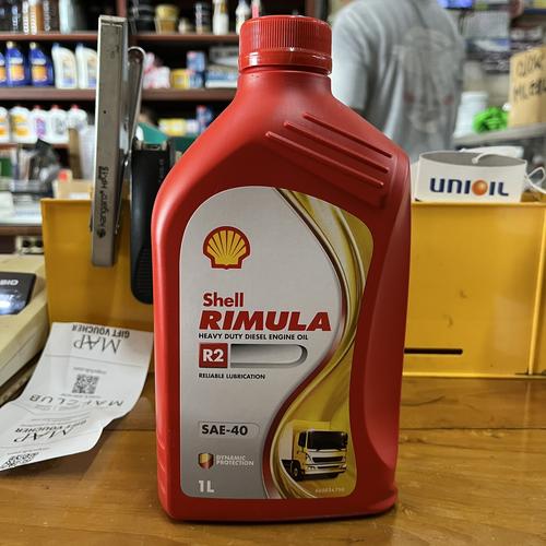 Jual Oli Mobil Diesel Shell RIMULA R2 SAE 40 1 Liter Asli Original ...