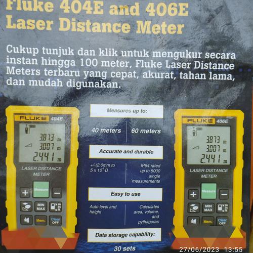 Jual Laser Distance Meter FLUKE 406E,FLUKE 406E Laser Distance Meter ...