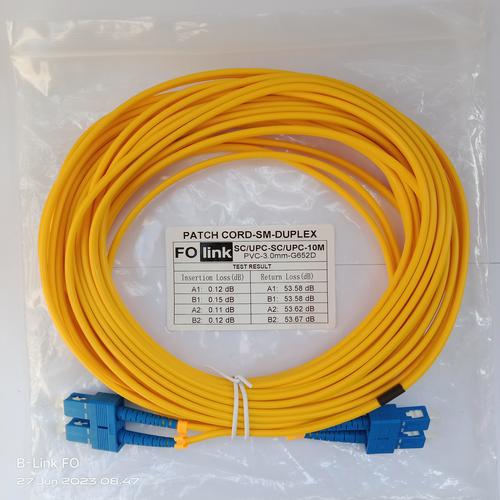 Jual patchcore sc sc 10 m duplex / patchcore fiber optik /kabel ...