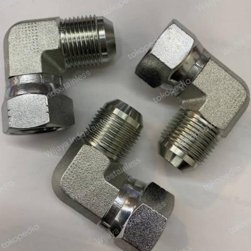Jual Male Elbow Connector Tubing 1/4" OD x 3/8" inch NPT SS316 Tube SS ...