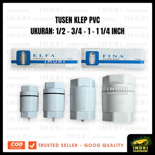 Jual Tusen Klep PVC 1/2 3/4 1 1 1/4" Tosen Tussen Foot Valve - 3/4 ...