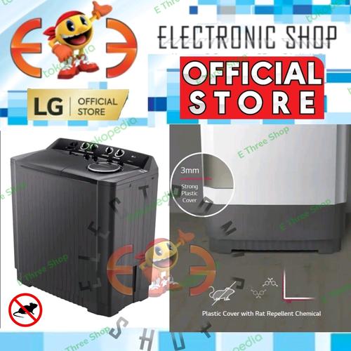 Promo Lg P1000Rtm Mesin Cuci 2 Tabung 10 Kg Anti tikus - Black - P1000 ...