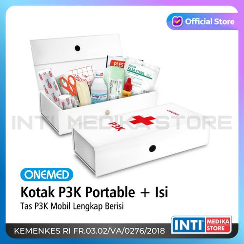 Promo ONEMED - Kotak P3K + Isi (Set) / Kotak P3K Mobil + Isi - Kota ...