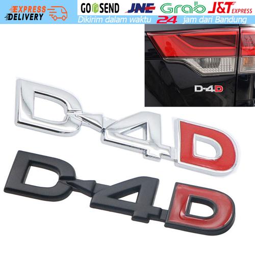 Jual Emblem Logo D-4D D4D Innova Fortuner 3D Metal Stiker Emblem Toyota ...