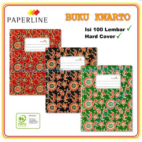 Jual Buku Tulis Kuarto A5 Hard Cover Paperline - Isi 100 Lembar ...