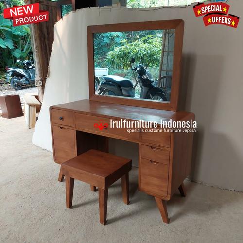 Jual desain meja rias kayu jati retro minimalis modern - meja makeup ...