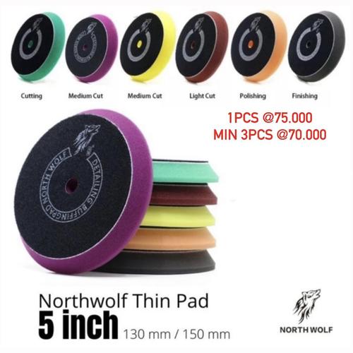 Jual Pad North Wolf 5 inch / Foam Northwolf 5" Thin Pad / Busa Mesin ...