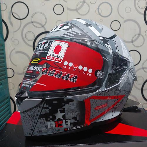 Jual helm kyt r2r pro assault matt silver size M - Kab. Bandung ...