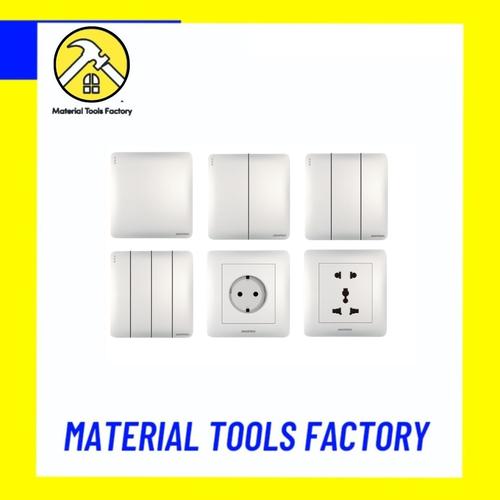 Jual ARCHITECH INFINITY A63 WHITE SAKLAR STOP KONTAK FRAME - 1 GANG 1 ARAH - STOP KONTAK AC ...