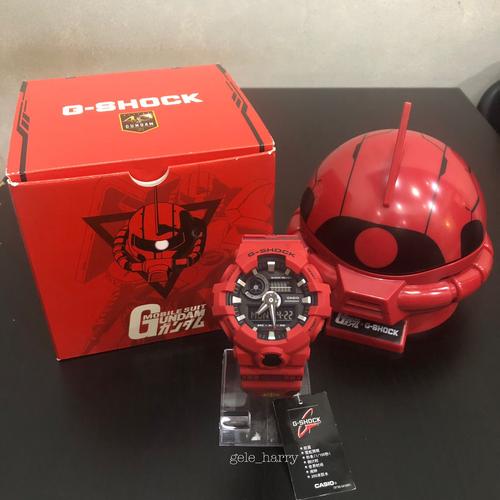 Jual Casio Gshock Gundam 40Th Aniv GA 700-4APRGD MS-065 Char Zaku II ...