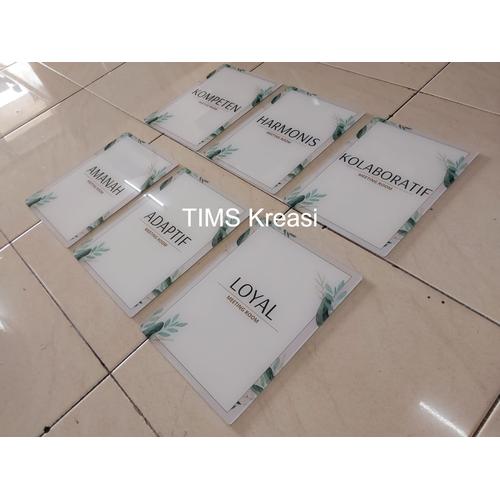 Jual Papan Nama Ruangan | Signage Akrilik | Nama Ruangan | Sign Ruangan ...