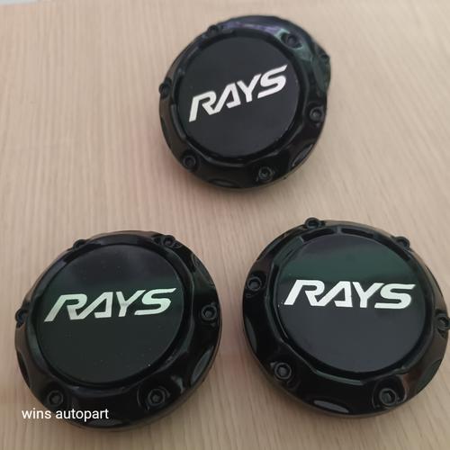 Promo dop roda center velg variasi logo plat RAYS hitam 6.5cm - Kota ...