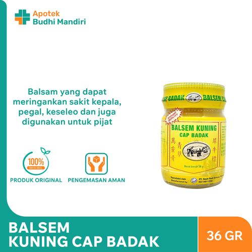 Jual Balsem Kuning Cap Badak | Balsem cap Badak 36gr - Jakarta Timur ...