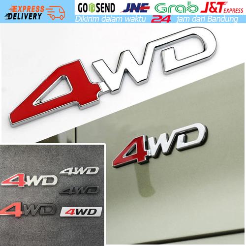 Jual Emblem Logo Mobil 4WD Toyota 3D Metal Untuk Toyota 4WD Highlander ...