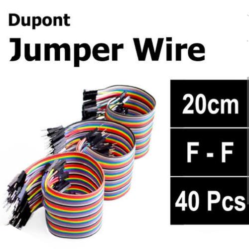 Jual 40pcs Kabel jumper female to female 40pin 20cm Dupont wemos ...