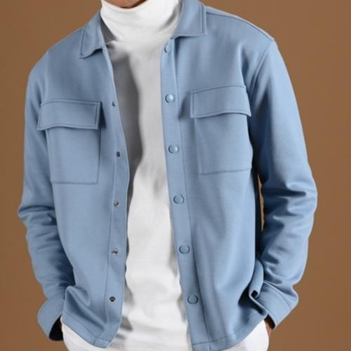 Jual Outer Jaket Shacket Pria Jaket Fleece Anti Gerah Jaket Polos ...