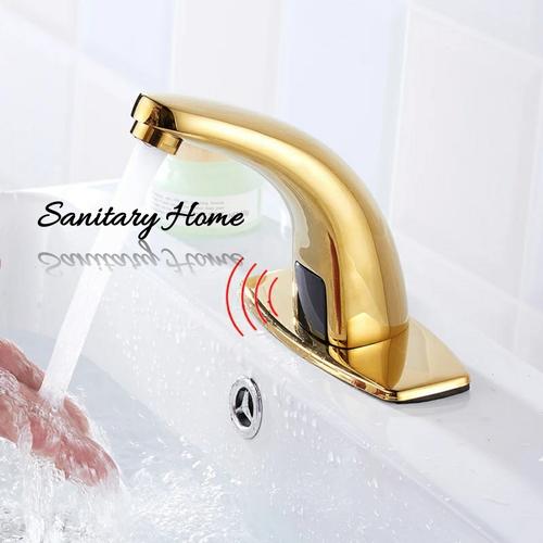 Jual Kran wastafel sensor otomatis Gold elegant / Keran Air Basin ...