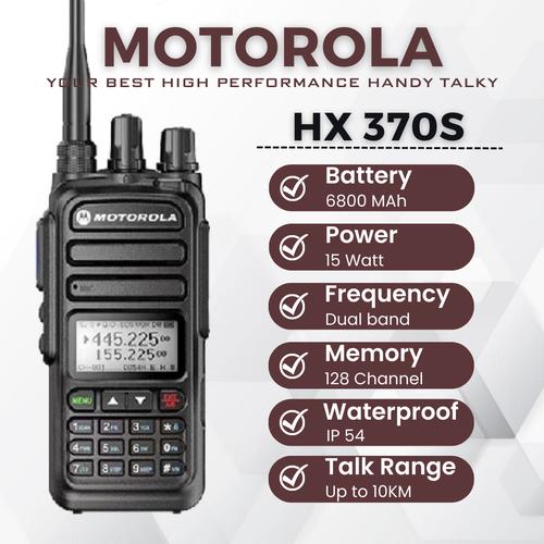 Jual Handy Talkie HT Motorola 370S Dualband UHF VHF 15Watt Waterproof ...