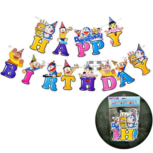 Jual Banner Happy Birthday Aneka Karakter / Banner HBD / Banner Ulang ...