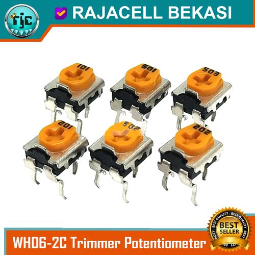 Jual Trimpot Kuning VR WH06-2C Trimmer Potensiometer 1K 5K 10K 50K 100K ...