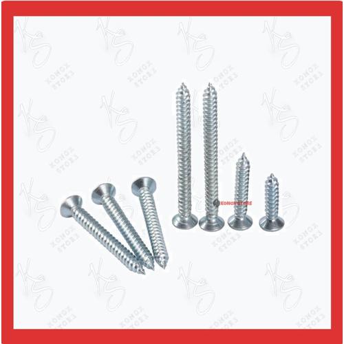 Jual ISI 10pcs - SEKRUP BAUT CACING / SCREW BAUT CACING KEPALA RATA ...