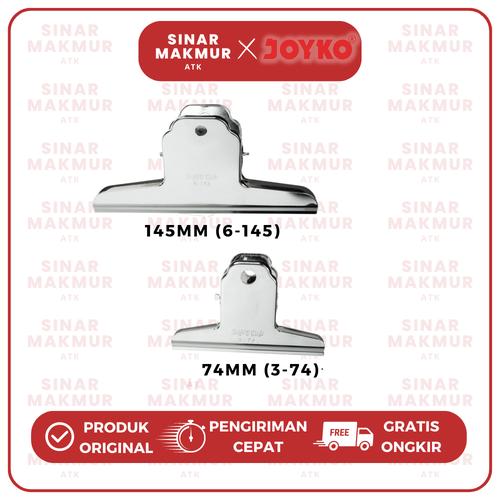 Jual Bulldog Clip/Penjepit Kertas/Binder Clip/Fastener JOYKO (SET) - 6 ...