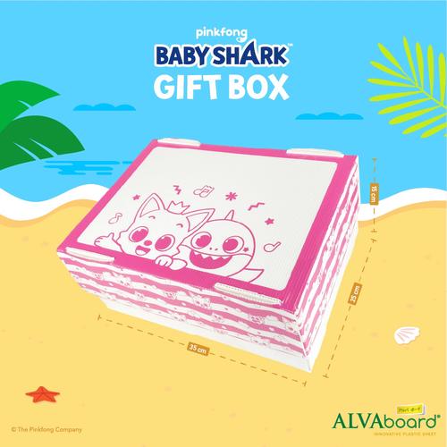 Jual Pinkfong Baby Shark Gift Box / Kardus Kotak Hadiah - Merah Muda ...