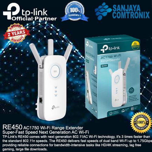 Jual TP-link RE450 Dual Band AC1750 Wi-Fi Range Extender - RE450 ...