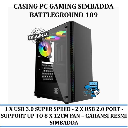 Jual Casing Pc Gaming Simbadda Battleground 109 - Original Produk - Jakarta Pusat - das ...