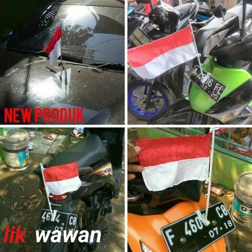 Jual bendera mobil, mobil motor, bendera merah putih kecil ukuran 22x ...