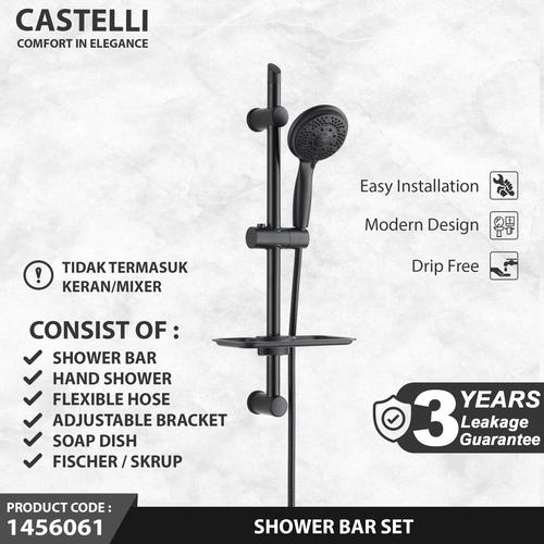 Promo Shower Bar Set Castelli Shower Mandi 1 Set Anti Melilit - 1456061 ...