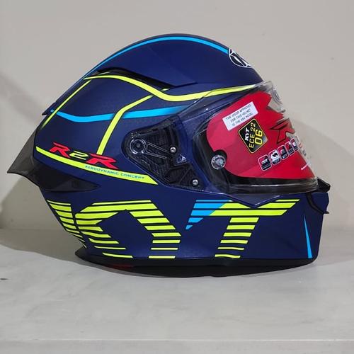 Jual KYT R2R Concept Matt Blue Yellow E06 - M - Kab. Sleman ...