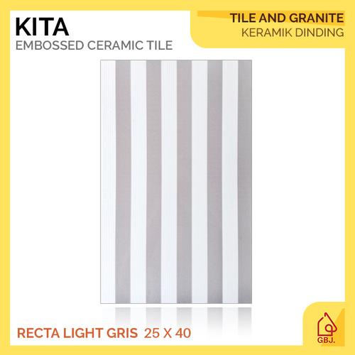 Jual KERAMIK KITA 25 X 40 RECTA LIGHT GRIS / KERAMIK DINDING TIMBUL GLOSSY - Kota Tangerang ...
