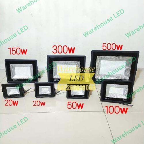 Jual LAMPU SOROT LED SMD 500watt / FLOOD LIGHT LED 500w PUTIH 500 watt ...