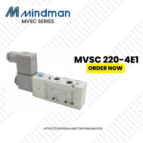 Jual MVSC 220-4e1 drat 1/4 220v/24v, Solenoid Valve MINDMAN - AC220V ...