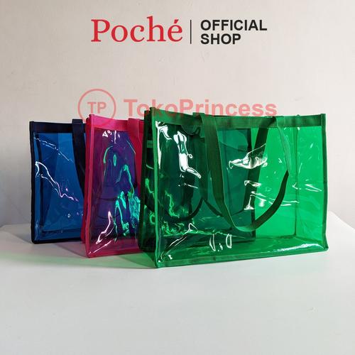 Jual Tas Plastik / Tote bag / Tas PVC / Transparant bag / Beach bag ...