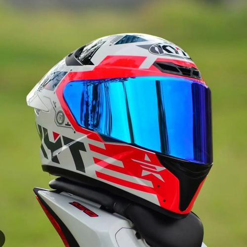 Jual Helm KYT TTC TT-Course Fuselage Red / Matt Yellow Paket Ganteng ...
