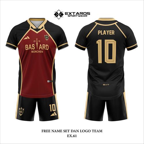 Promo Jersey Futsal Anime Bastard Munchen Blue Lock Full Print Extaros ...