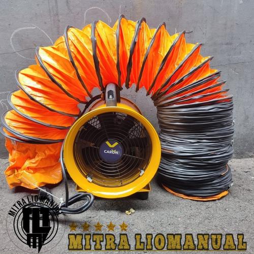 Jual PORTABLE VENTILATOR EXHAUST BLOWER 12 INCH + SELANG 5 S/D 10 METER ...
