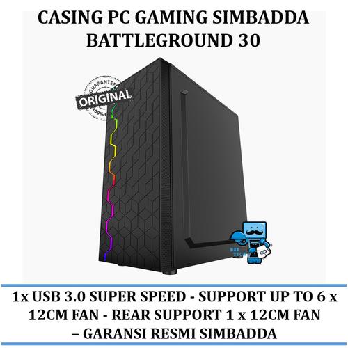 Jual Casing Pc Gaming Simbadda Battleground 30 - Original Produk ...