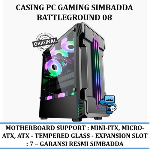 Jual Casing Pc Gaming Simbadda Battleground 08 - Original Produk ...