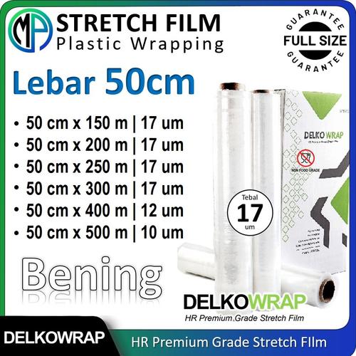 Jual Plastik Wrapping Wrap | Stretch Film Bening Hitam 50cm Delkowrap ...