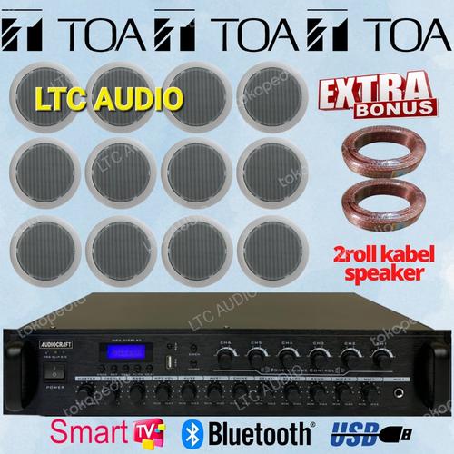 Jual PAKET SPEAKER CEILING TOA + SELECTOR ZONA + ALARM EMERGENCY ( 12 ...