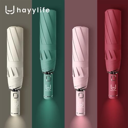 Jual HAYYLIFE Payung LED Payung Lipat bahan vinyl dengan Senter - Pink ...