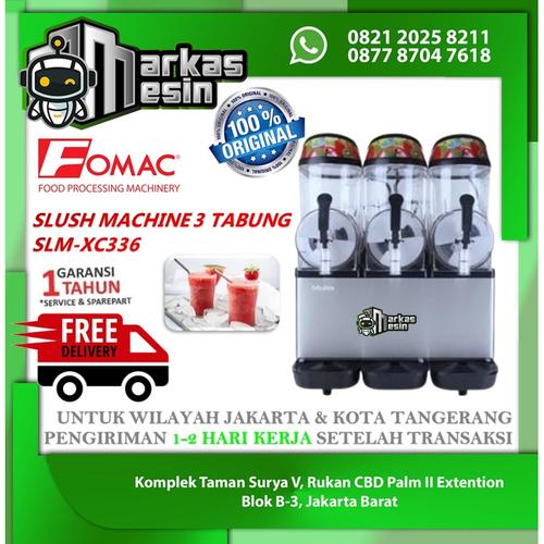 Jual Slush Machine 3 Tabung SLM-XC336 FOMAC Mesin Pembuat Minuman Es ...